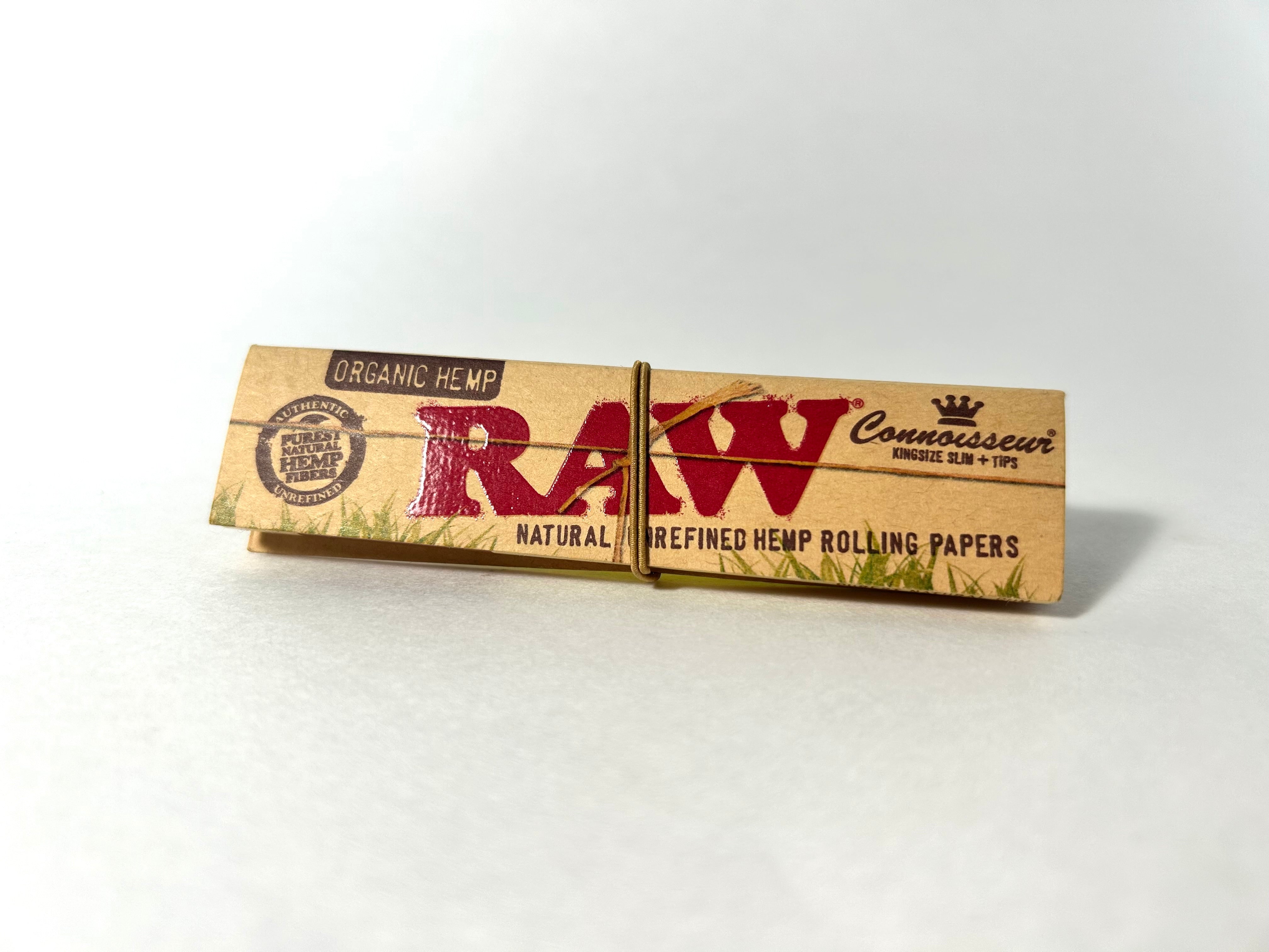 Raw Organic Hemp King Size Slim + Tips Rolling Papers – Bertha's Depot