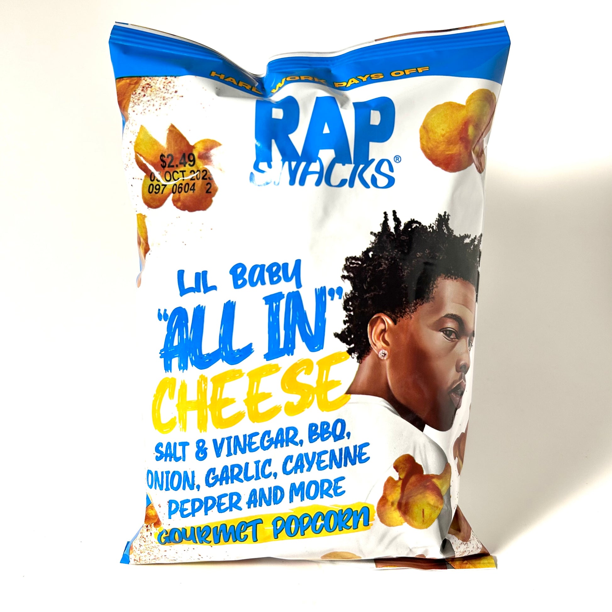 Rap Snacks Lil Baby All In CHeese Gourmet Popcorn – Bertha's Depot